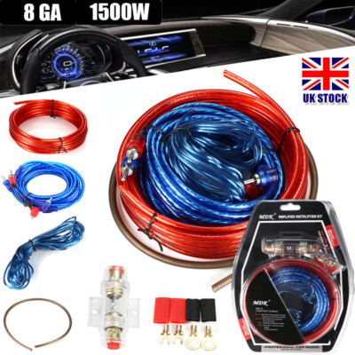 1500w Car Power Amplifier Wiring Kit Audio Subwoofer AMP RCA Power ...