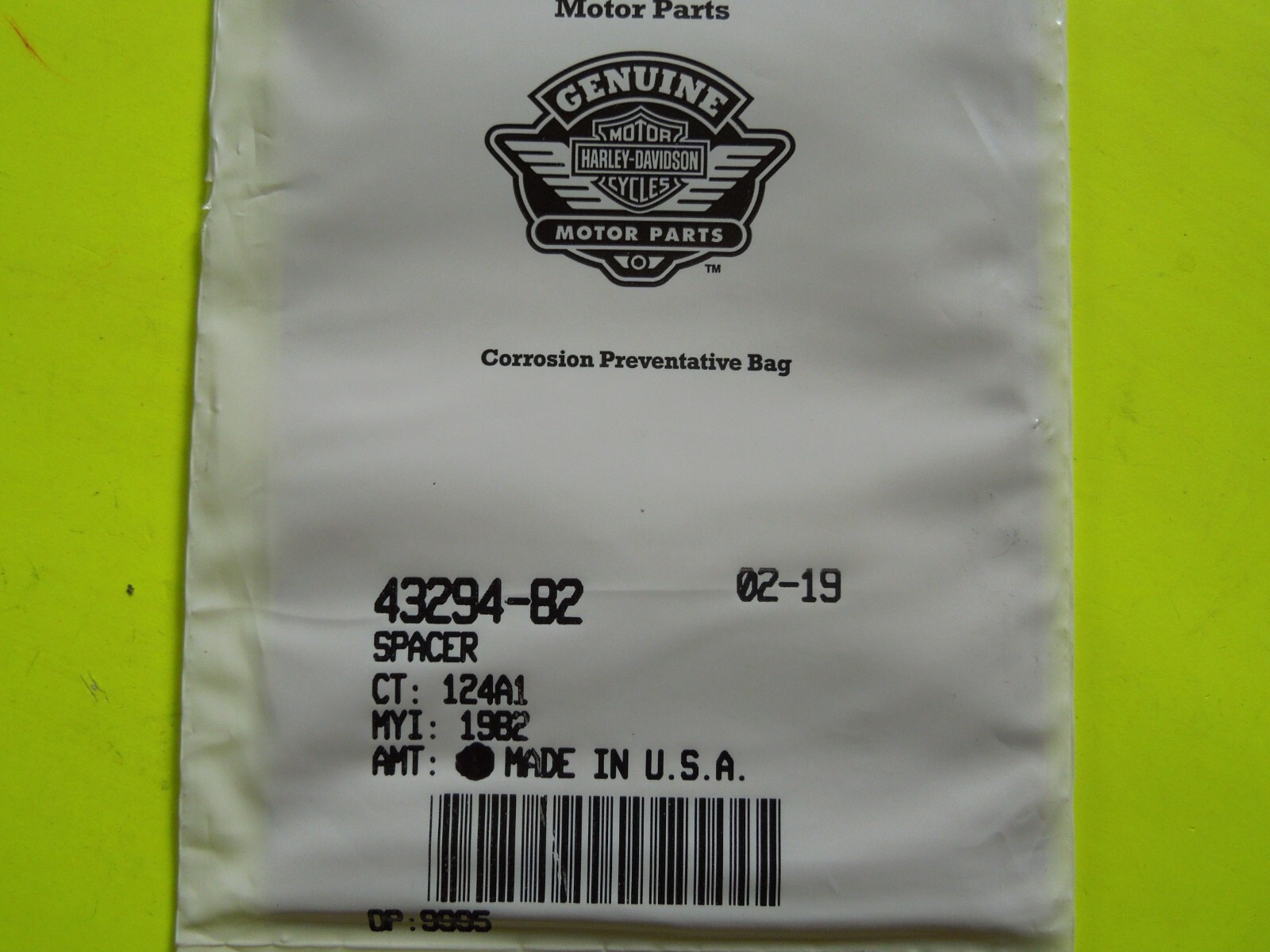 1 NOS OEM Harley Davidson .002" Valve Spring Shim/Wheel Spacer P/N ...