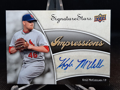 Kyle McClellan | 2009 Upper Deck Signature Stars Impressions Auto Card ...