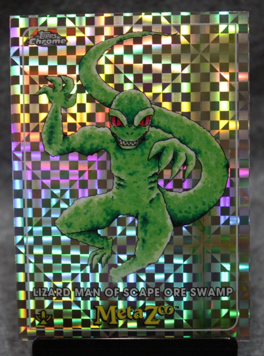 2022 Topps Chrome MetaZoo Lizard Man of Scape Ore Swamp X-Fractor ...