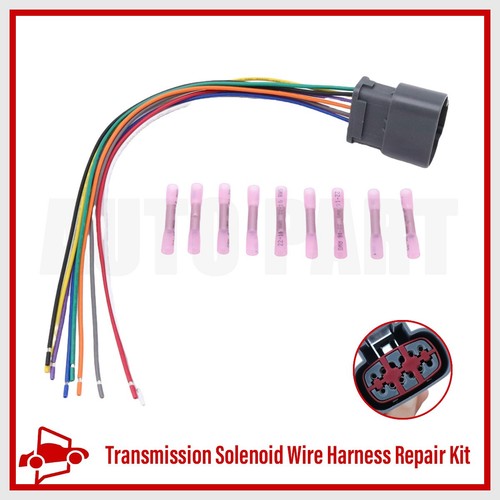 9-Pin Transmission Solenoid Plug Wire Harness Fits for 1995-On Ford ...