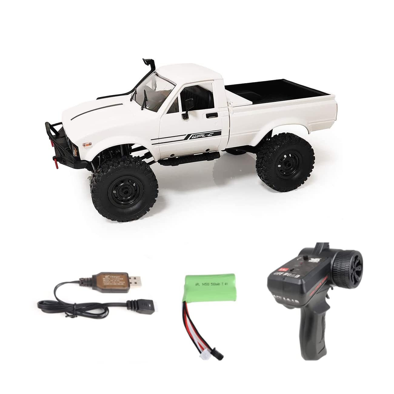 RC Crawler Offroad RC Truck 4x4 Remote Control Rock Crawler WPL C24-1 ...