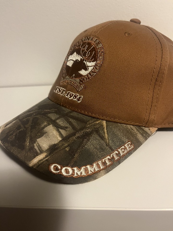 Rocky Mountain Elk Foundation Strap Back Hunting RMEF Committee Hat ...