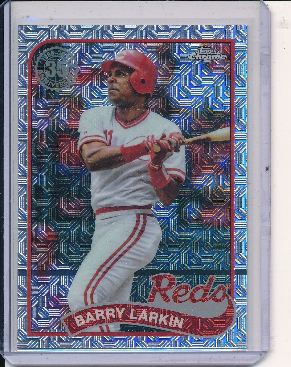 BARRY LARKIN 2024 TOPPS SERIES 1 SILVER PACK 1989 MOJO REFRACTOR #T89C ...