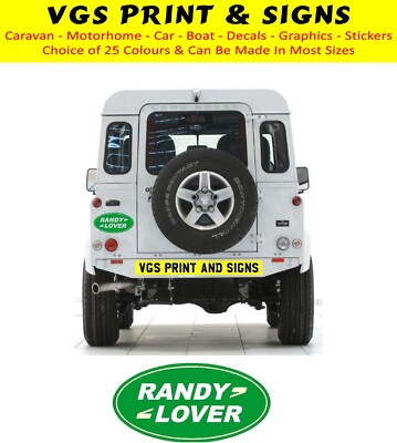 RANDY LOVER FUNNY JOKE OFF ROAD 4x4 LAND ROVER STICKER DECAL | eBay UK