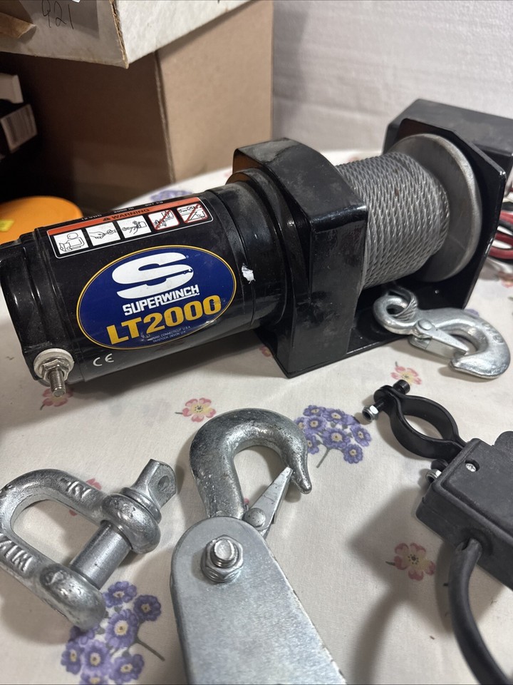 Superwinch 1120210 ATV LT Series 2,000 lbs Electric Winch with Wire ...