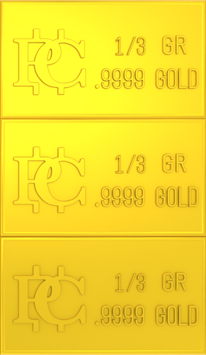 Gold Collection Bars Breaks into 3 Bars Bullion Fractional Gold Bars Au ...
