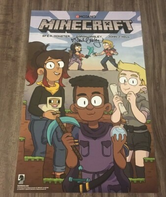 MINECRAFT SARAH GRALEY SIGNED 2019 NYCC Comic Con EXCLUSIVE POSTER ART ...