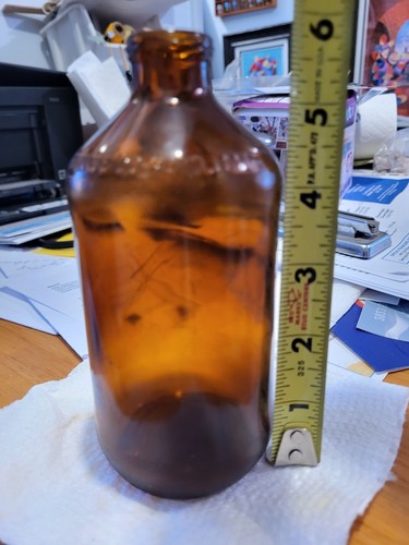 BROWN BOTTLE APPROXIMATELY 6 INCHES TALL SFH | eBay
