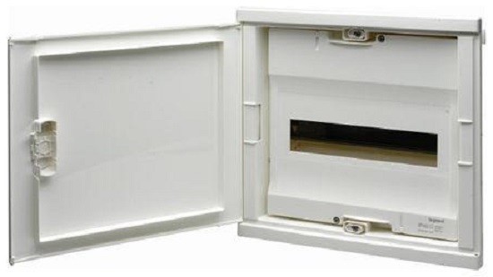 HPM FLUSH MOUNT DIN RAIL ENCLOSURE HPMHL12F 12-Modules, White *Aust ...