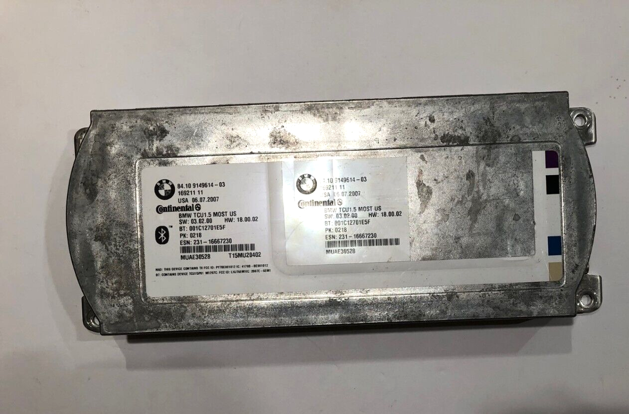 2007 BMW X3 TELEMATIC COMMUNICATION BLUETOOTH MODULE 84.109149614-03 | eBay