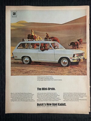 1968 BUICK OPEL KADETT 10.5x14" Automotive Print Ad VG+ 4.5 The Mini ...