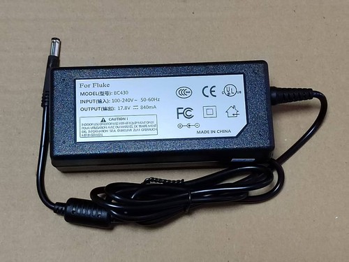 AC Adapter for Fluke 123B, 124B, 125B ScopeMeter Power Supply Cord ...