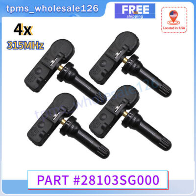 4xPieces 28103SG000 Tire Pressure Monitor Sensors TPMS For SUBARU ...