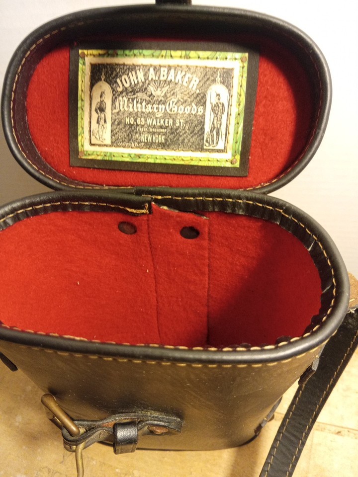 Joh S. Baker. Military Goods Leather Binoculars Case. | eBay