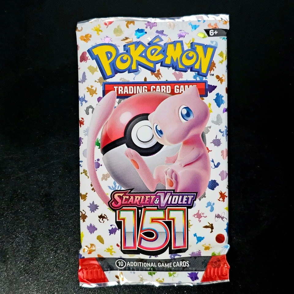 151 Single Booster Pack Sealed - ENGLISH Scarlet & Violet Pokemon TCG ...