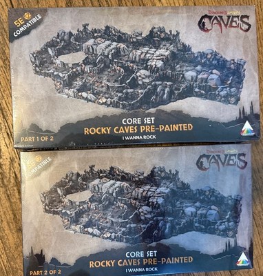 Dungeon And Lasers Rocky Caves Set Pre-painted D&D Terrain | eBay