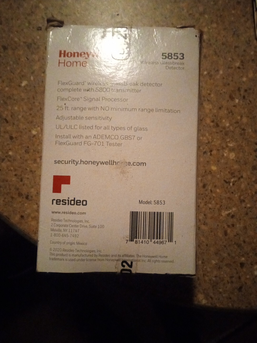 Honeywell 5853 Wireless Glass Break Detector for sale online | eBay
