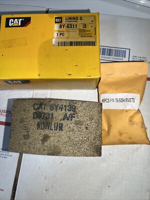 CAT BRAKE Lining Pt# 8Y-6311 CATERPILLAR Brake Shoes | eBay