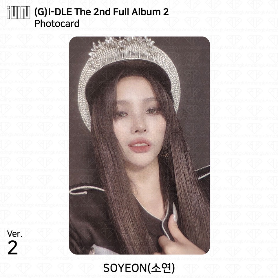 (G)I-DLE G-IDLE The 2nd Full Album 2 Two Photocard Mini Poster Message ...