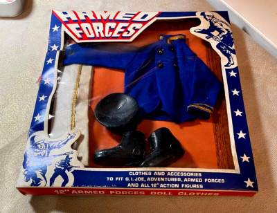 VINTAGE ARMED FORCES / GI Joe AIR FORCE CADET Uniform FITS GI JOE & 12 ...