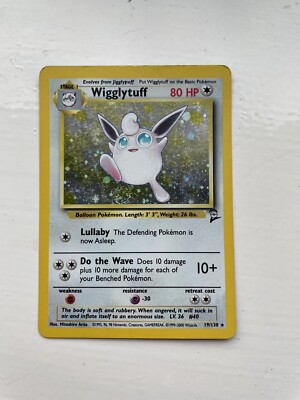 Pokemon Card - Wigglytuff 19/130 - Base Set 2 | eBay UK
