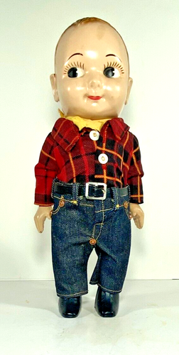 Vintage 1950s Buddy Lee Doll Lee Jeans Denim Real Original Plastic ...