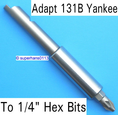 1/4" Hex Adapter 131B Stanley Yankee Screwdriver 8mm / 5/16" Bit ...