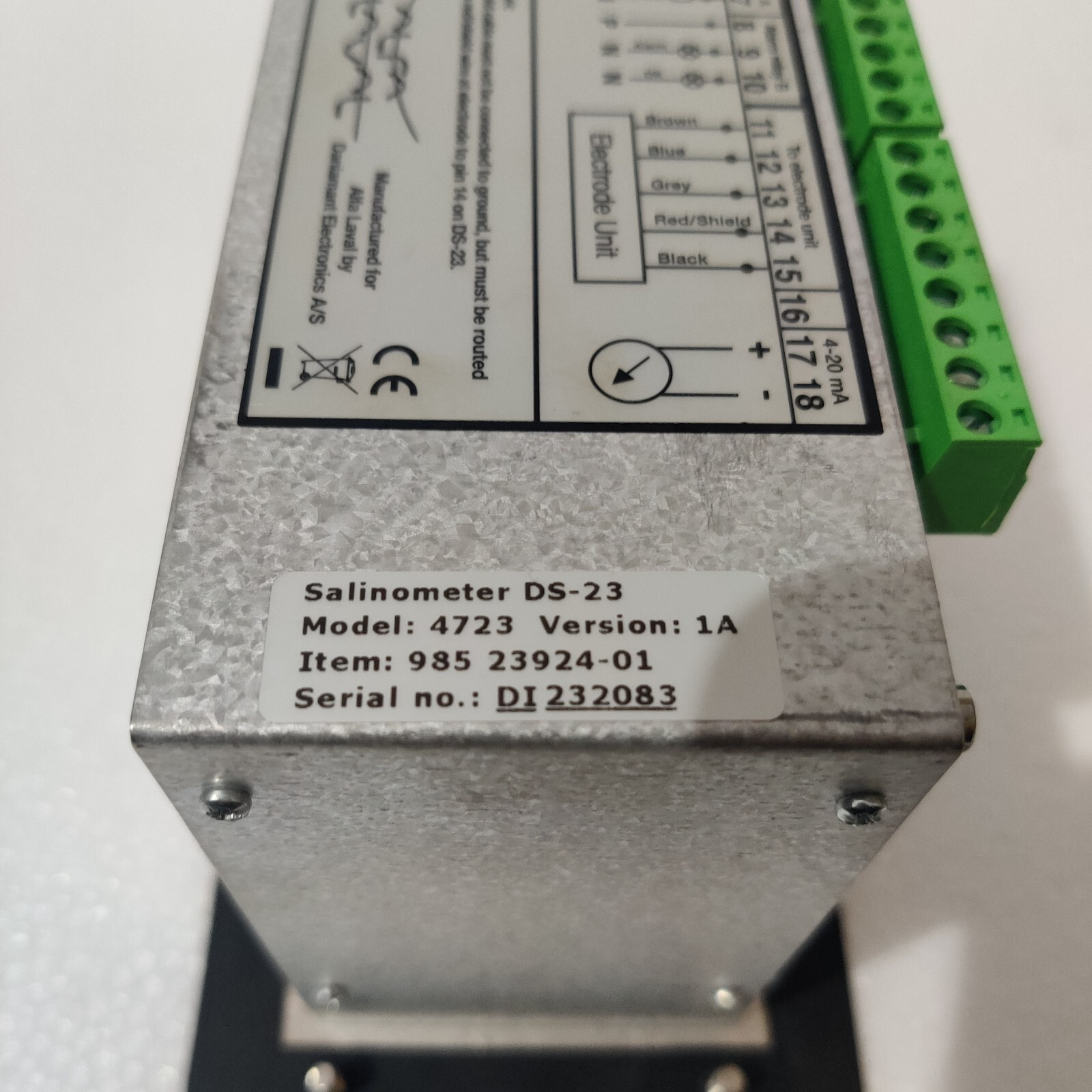 ALFA LAVAL SALINOMETER DS-23 VERSION : 1A ITEM NO : 985 23924-01 | eBay