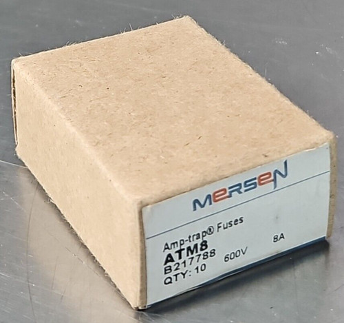 Mersen ATM8 Amp trap fuses 600V 8A Box w/10 loc4E23 | eBay