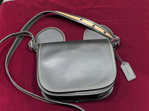 Disney Coach Mickey Mouse Collab Crossbody Bag In Black | eBay