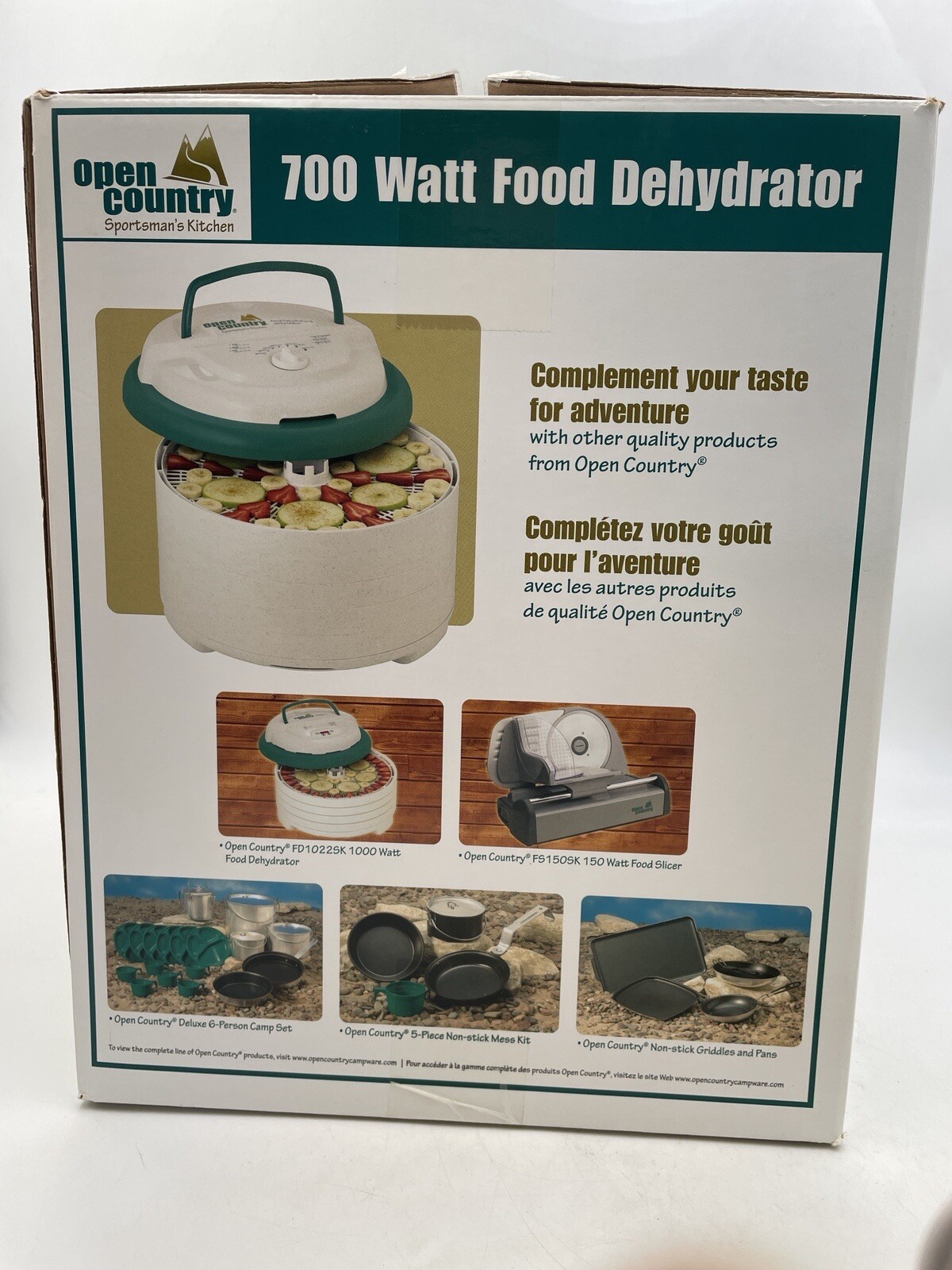 Open Country FD-75SK 700W Food Dehydrator Jerky Maker | eBay