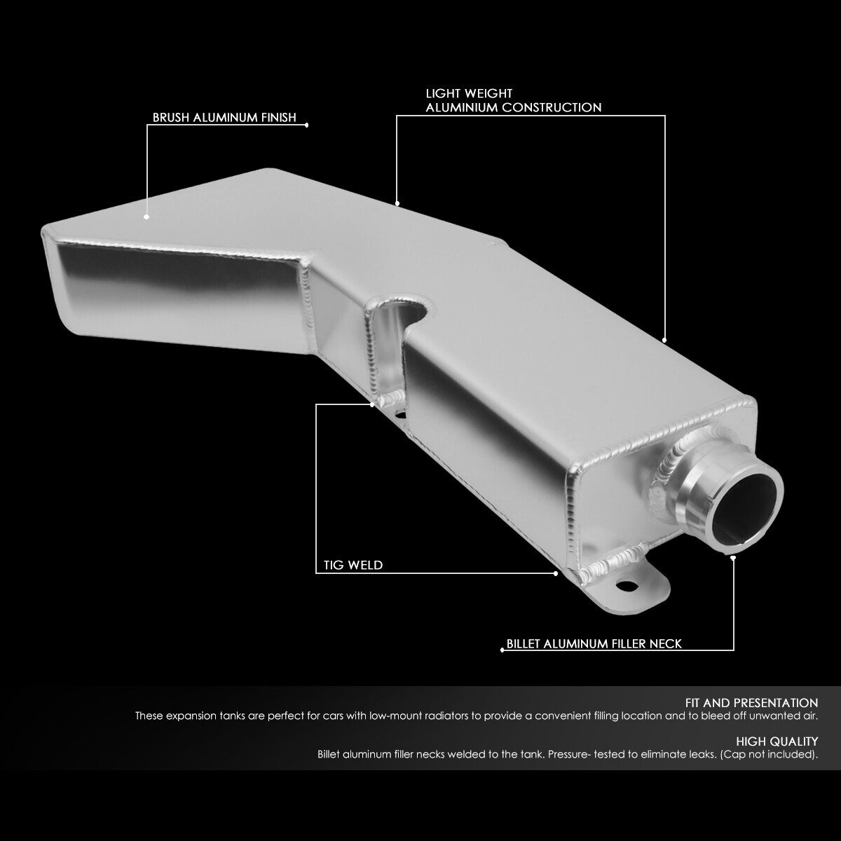 Aluminum Radiator Coolant Expansion Overflow Recovery Tank for Mustang ...