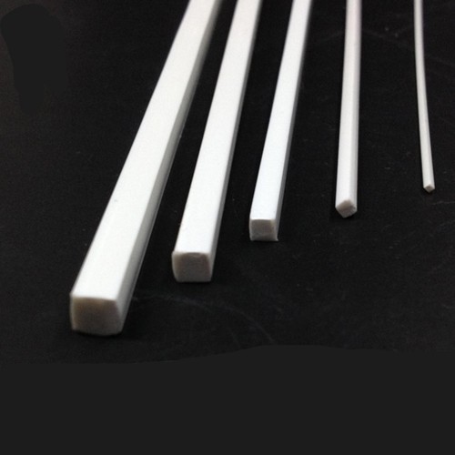 US Stock 10pcs 3mm x 9.84" ABS Styrene Plastic Square Bar Rods Model ...