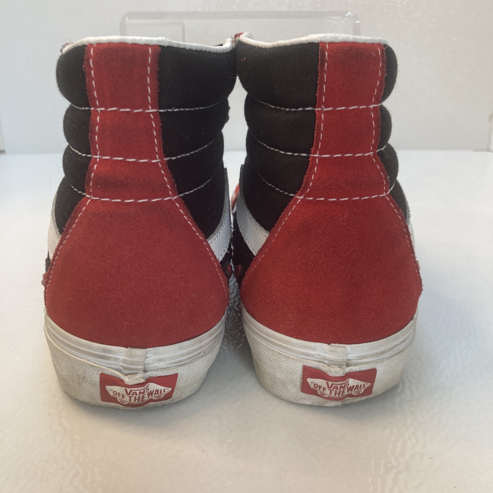 Vans Sk8 Hi Racing Red Black Lightning High Top Mens 10 Women 9 Shoe ...