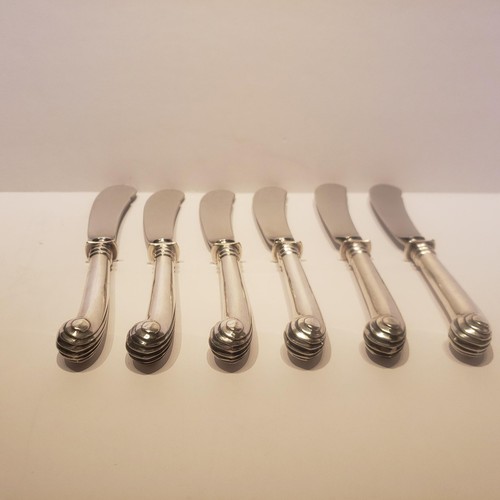 Tuttle Onslow Sterling Butter Knives (6) - JFK Presidential Crescent ...