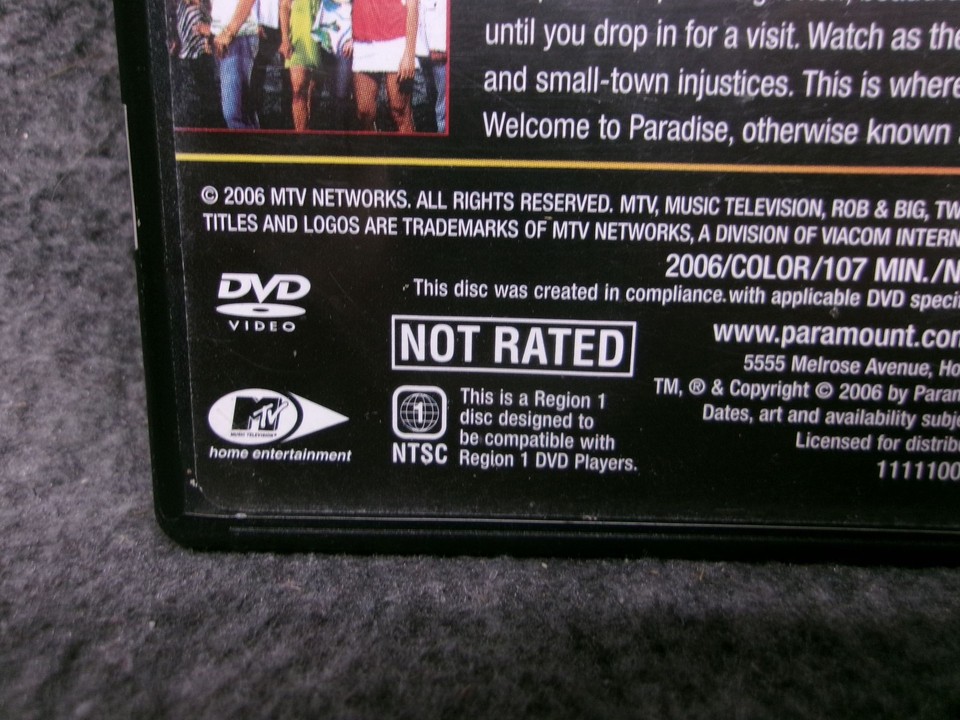 MTV DVD Sampler 2007 Rob Big The Hills Laguna Beach Twenty Four Seven ...