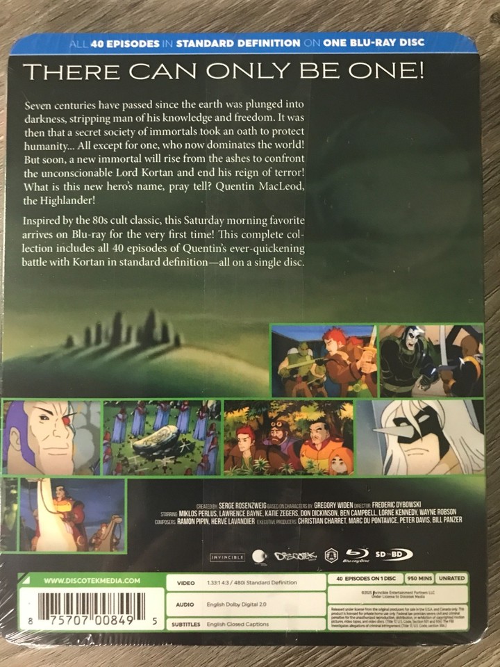 Highlander: The Complete Animated Series / NEW anime on Blu-ray from ...