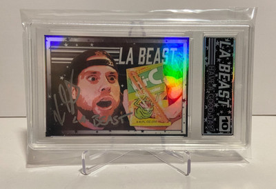 L.A. Beast Autographed Custom Card Youtube Icon Custom Slabbed | eBay