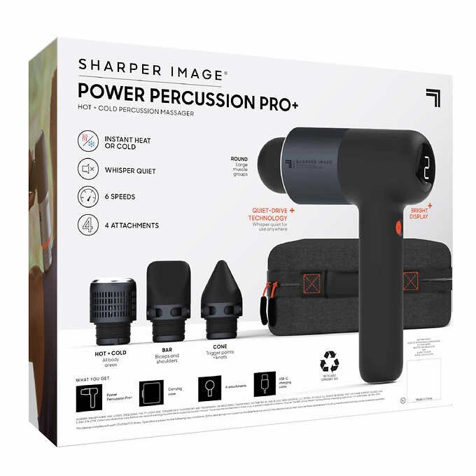 Sharper Image Power Percussion Pro+ Hot + Cold Percussion Massager | eBay