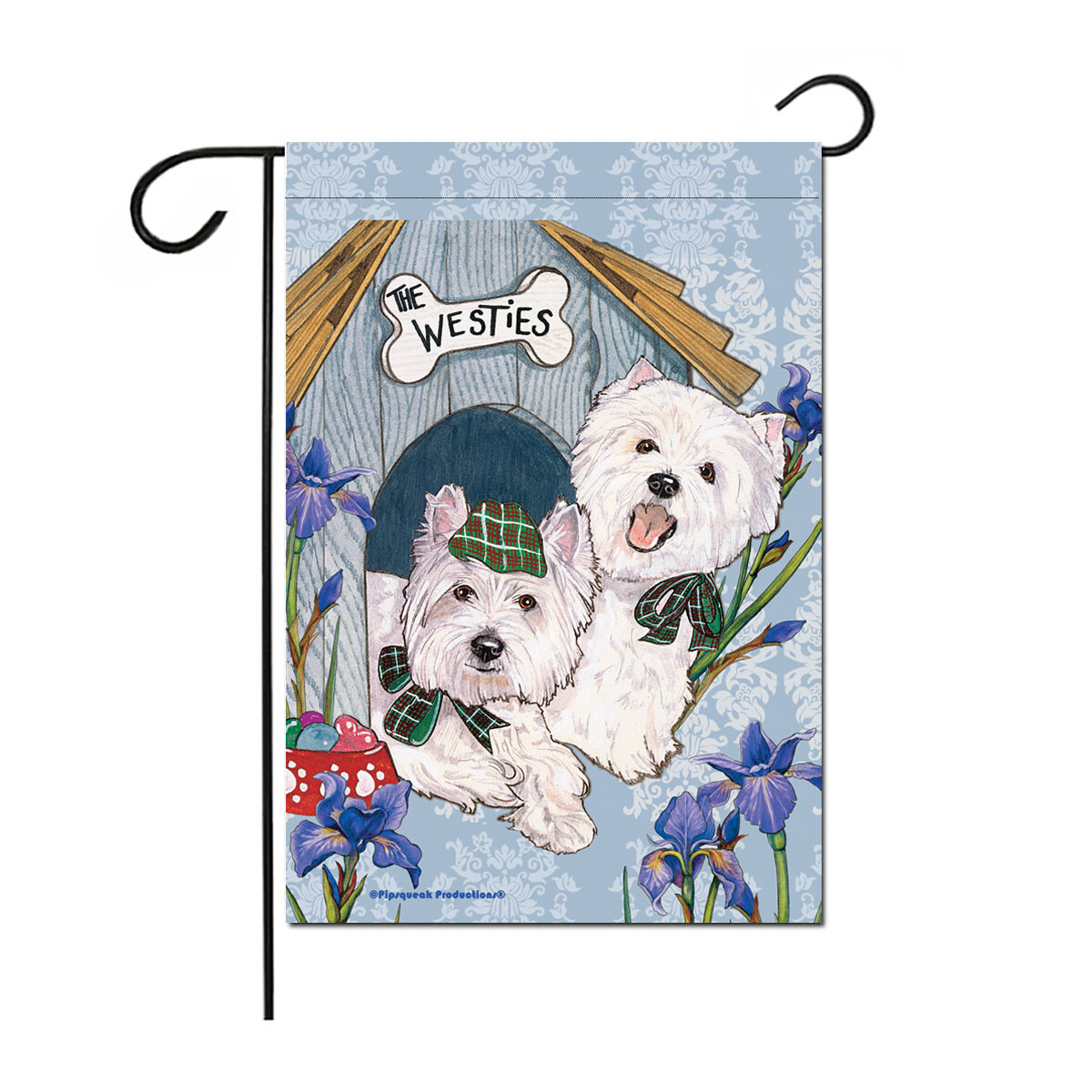 West Highland Terrier Westie Garden Flag Double Sided 12" x 17" | eBay