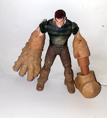 MARVEL SPIDER-MAN MOVIE SERIES 5" SANDMAN WITH HAMMER SLAMMING ACTION ...