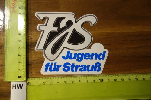 Alter Aufkleber Politik Partei CSU Bayern Franz-Josef Strauß (HWC ...