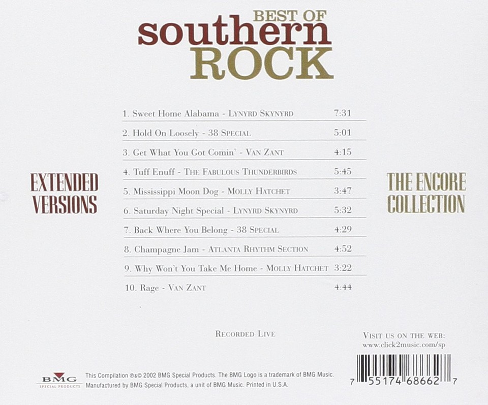 Various Artists Best of Southern Rock: Extended Versions (CD) (UK ...