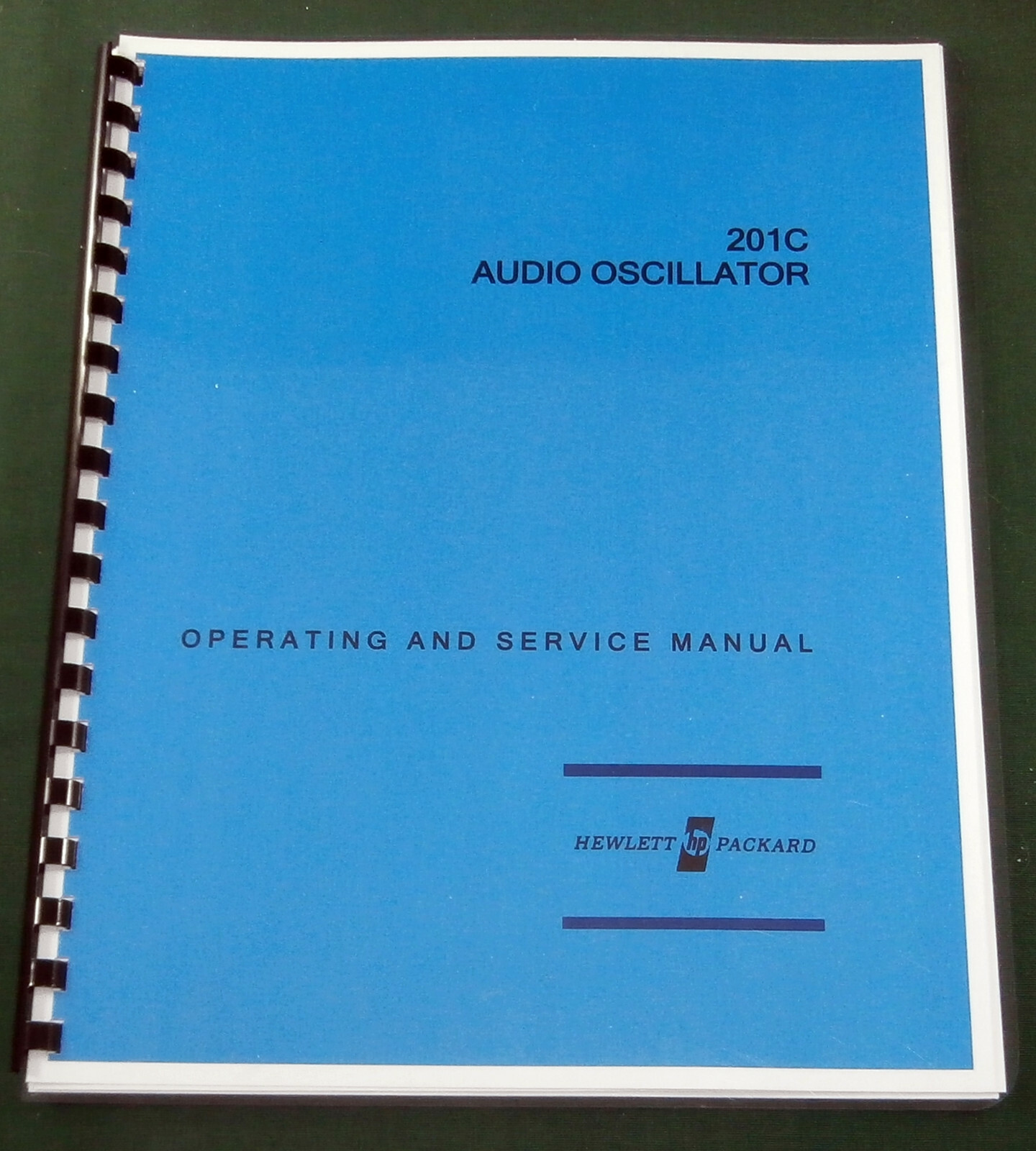 HP 201C Operating & Service Manual: 11"x17" Schematic & Protective ...