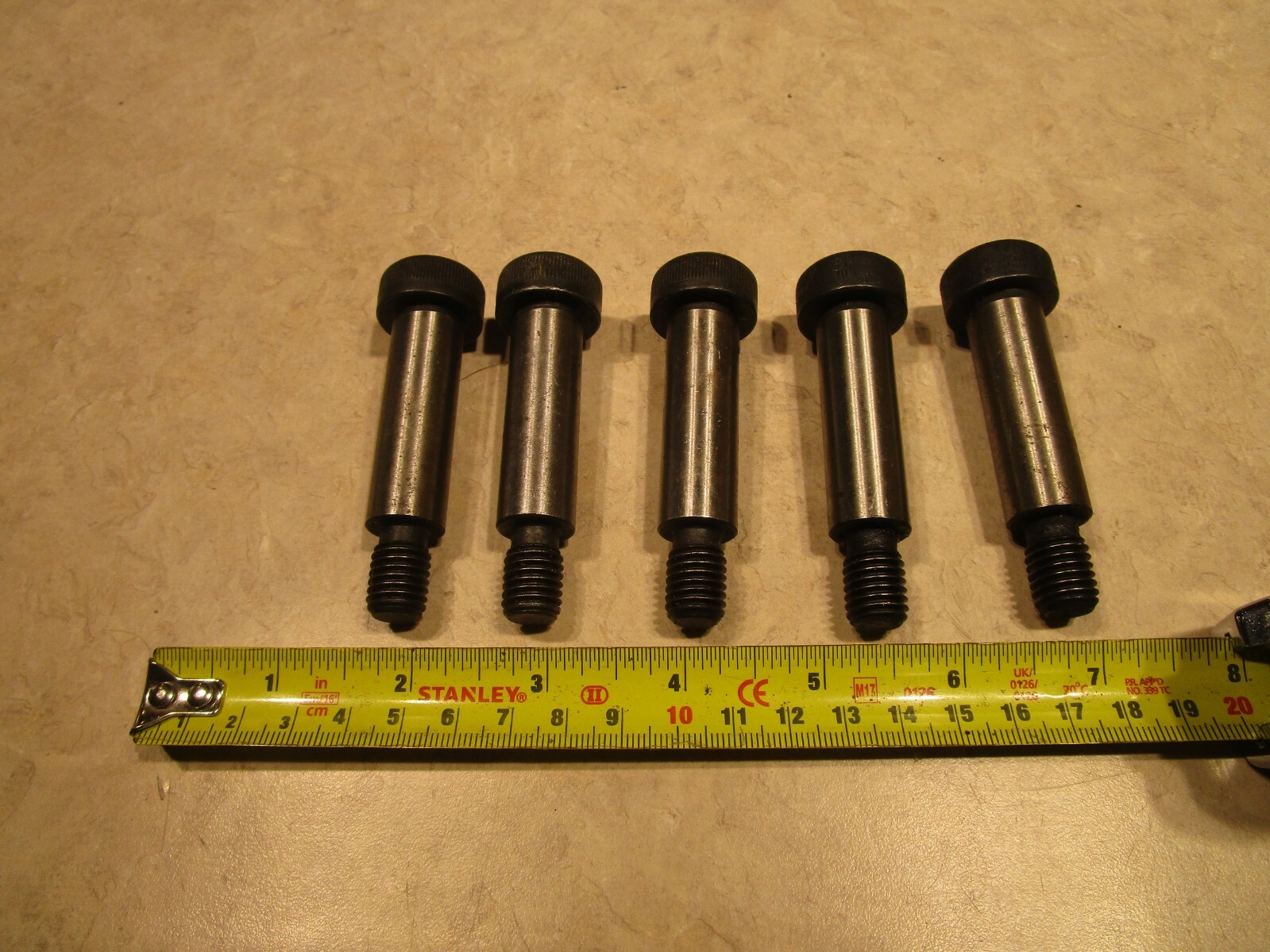 LOT OF 5, IPS, 12x16x55 SHOULDER BOLTS, 80mm OAL, 12.9, G0493 | eBay