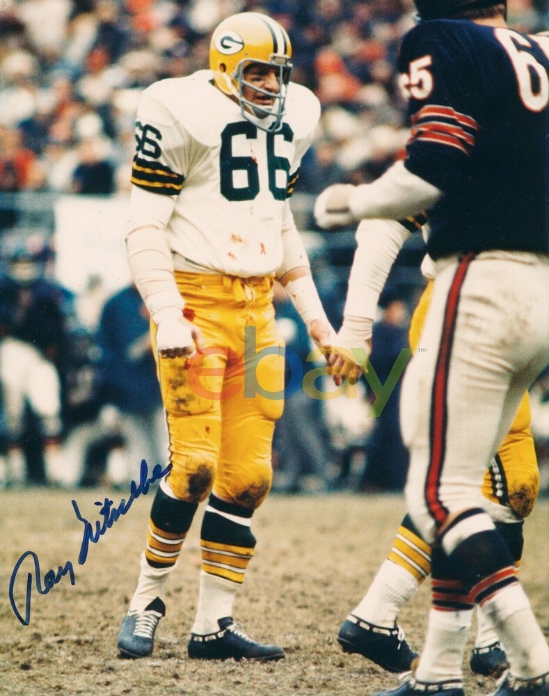 Ray Nitschke Green Bay Packers Signed 8x10 Photo Super Bowl SB I & II ...