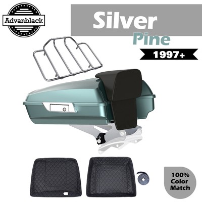 Advanblack Silver Pine Razor Tour Pack Pak Fits Harley FLHR FLHXS FLTRX ...