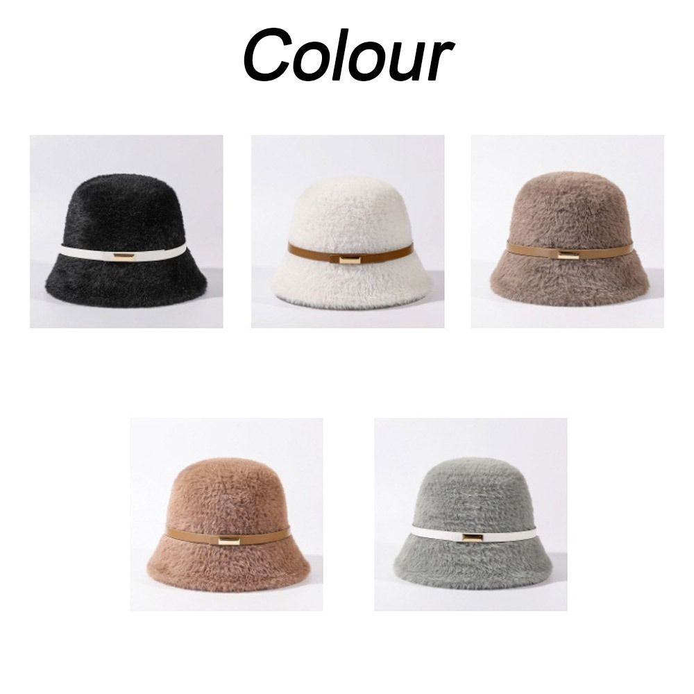 Winter Warm Fisherman Cap Windproof Dome Cap Elegant Bucket Hat Autumn ...