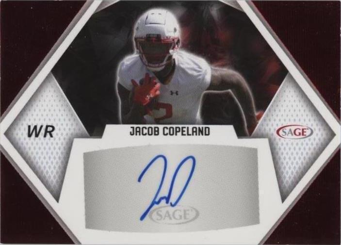 2023 SAGE Low Series - Autographs Jacob Copeland #A-JC Red (AU, RC) for ...